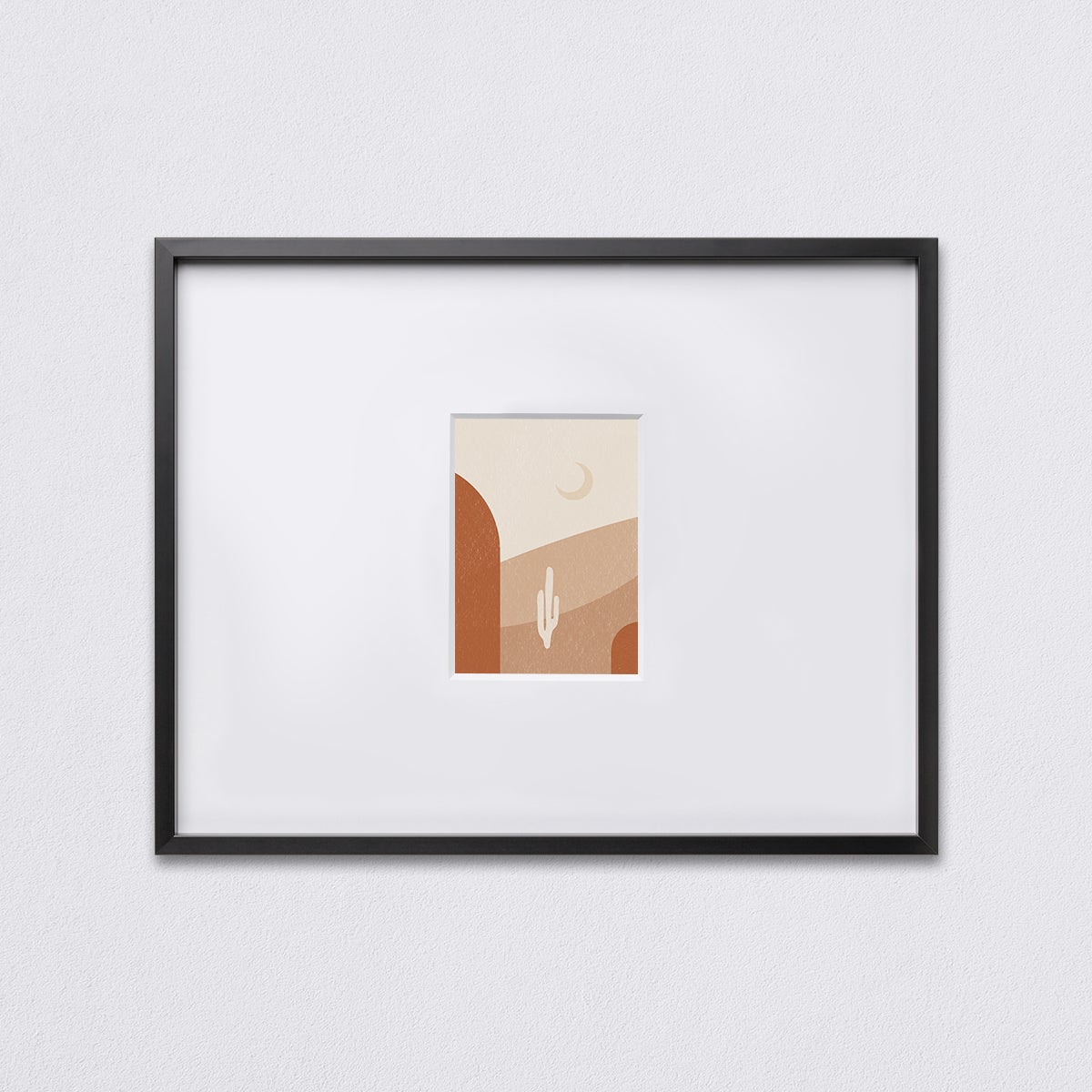Matting a photo store